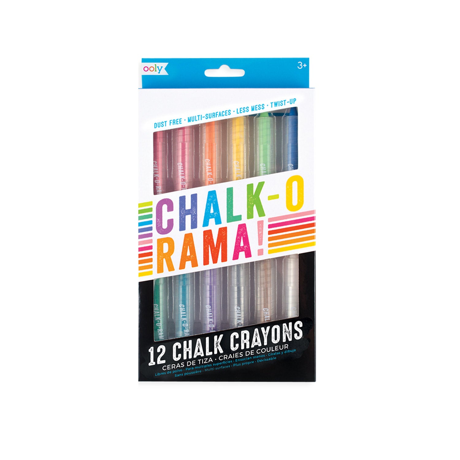 Chalk-O-Rama Dustless Chalk Sticks - Set Of 12 | Tiny Turns Paperie