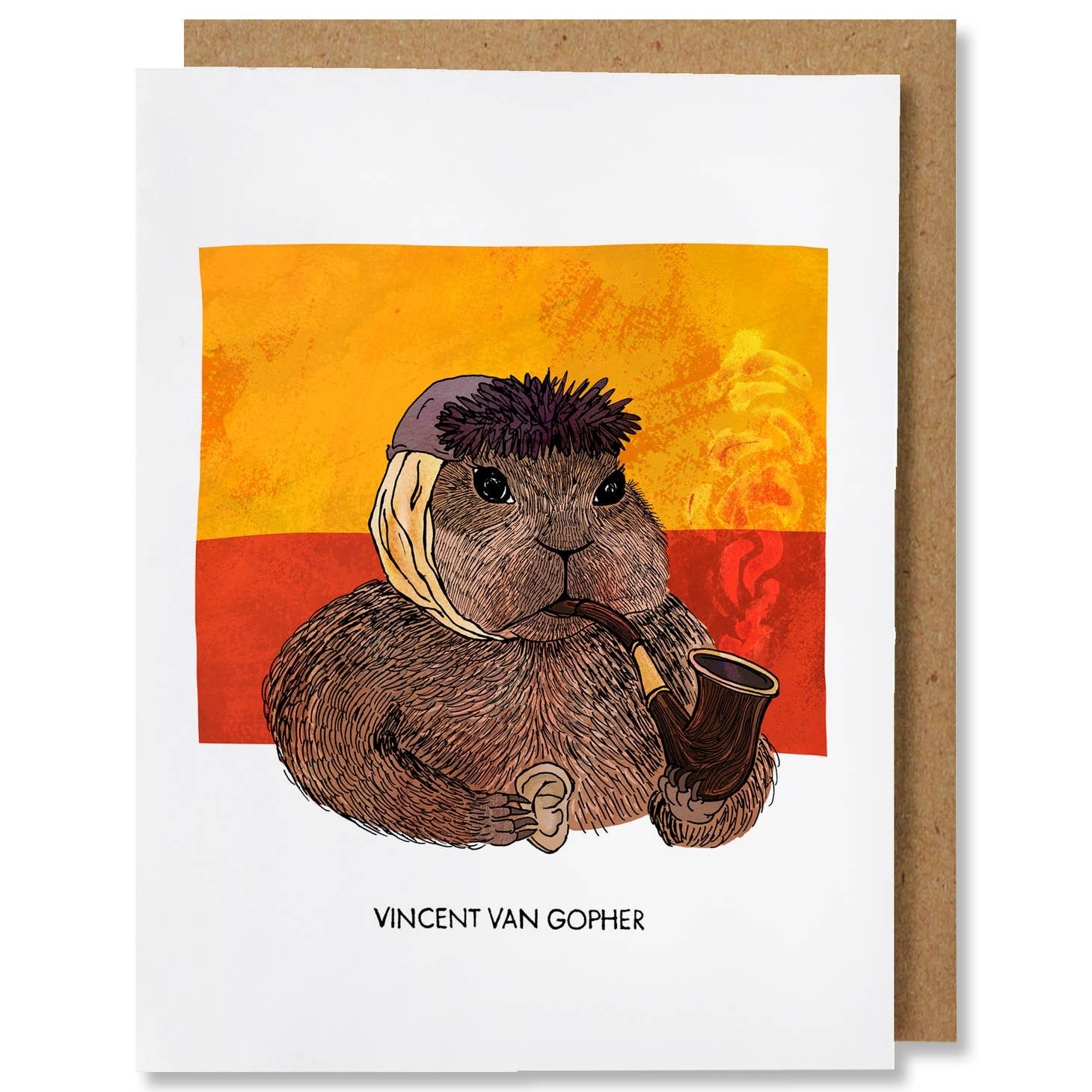 Vincent van Gopher Card | Tiny Turns Paperie